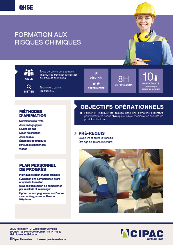 Risques chimiques - Formation Risques Chimiques - CIPAC Formation